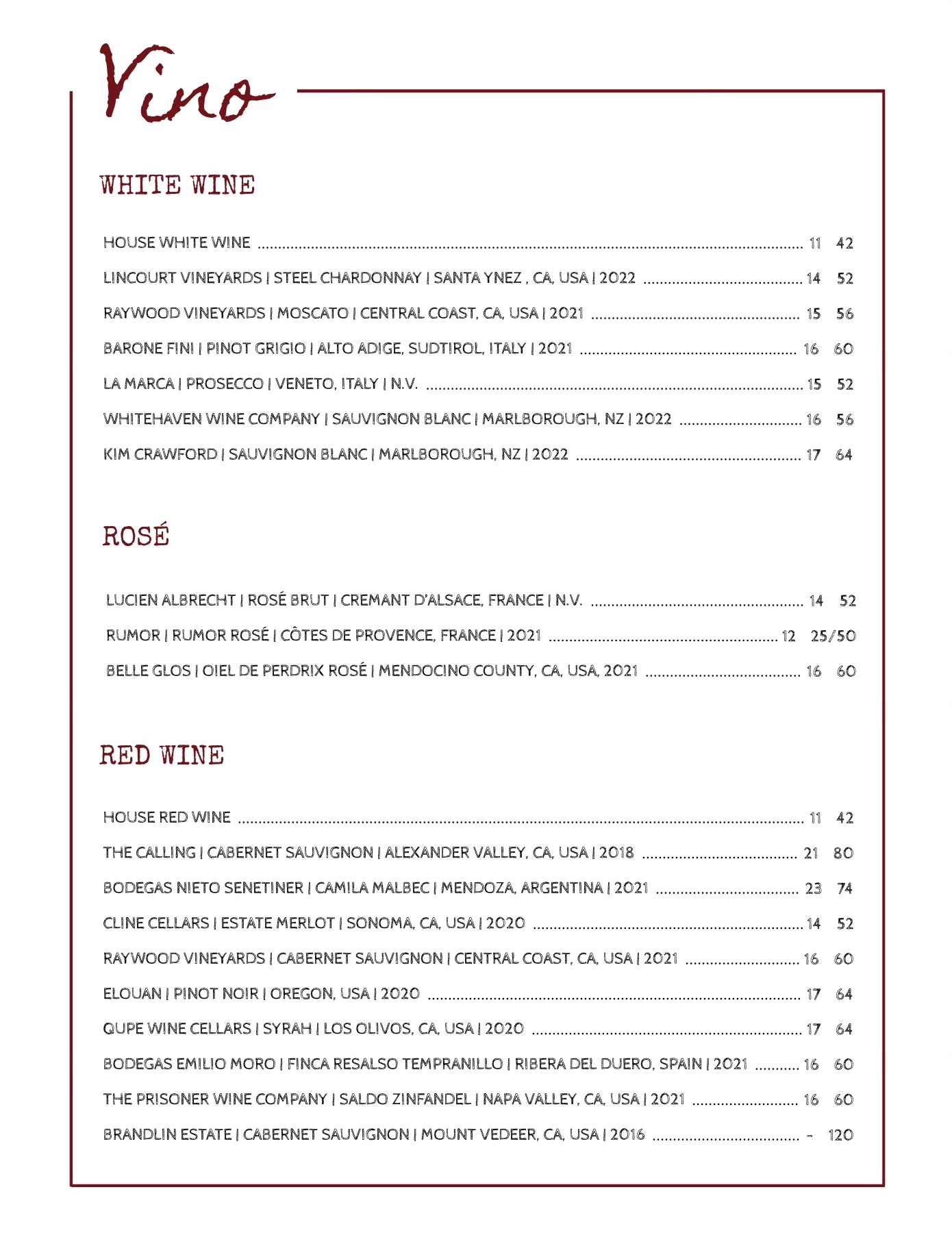 Wine Menu – unwind-restaurant